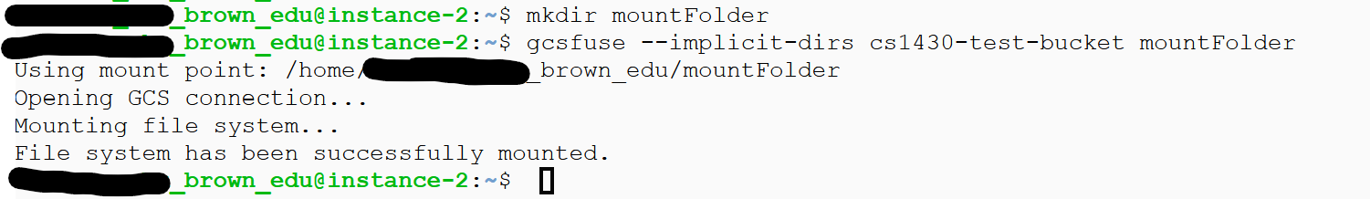 Congrats! Your bucket has now been mounted to your virtual machine and can be accessed as if the ...